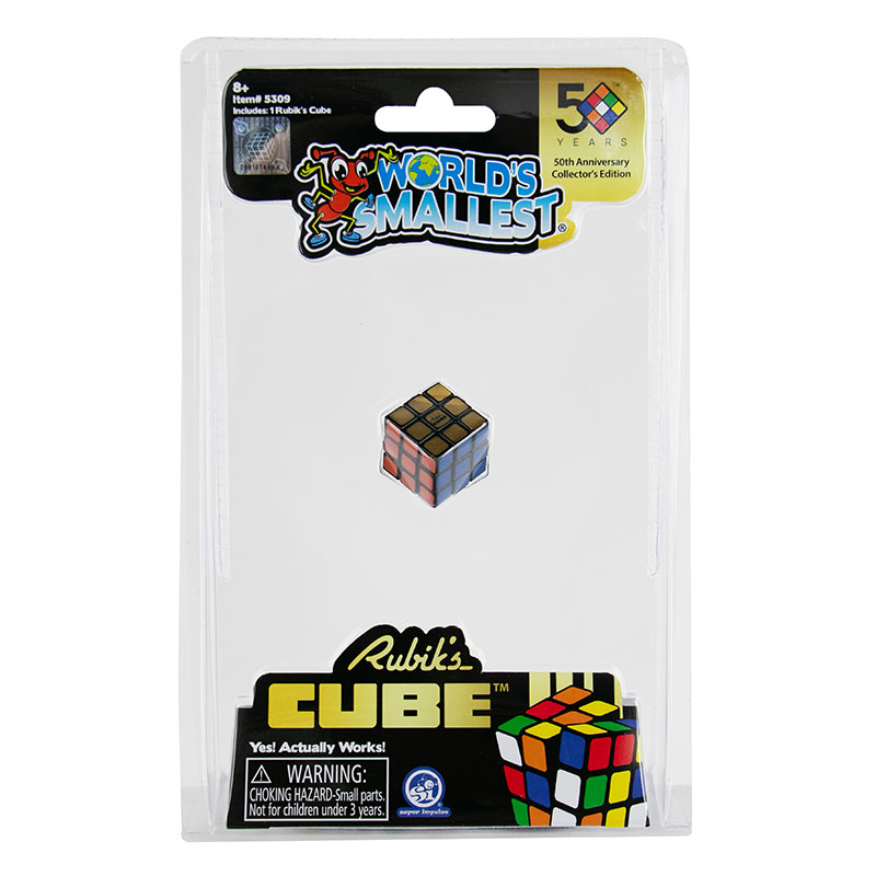 World's Smallest Rubik's Cube 50th Anniversary Collector's Edition ...
